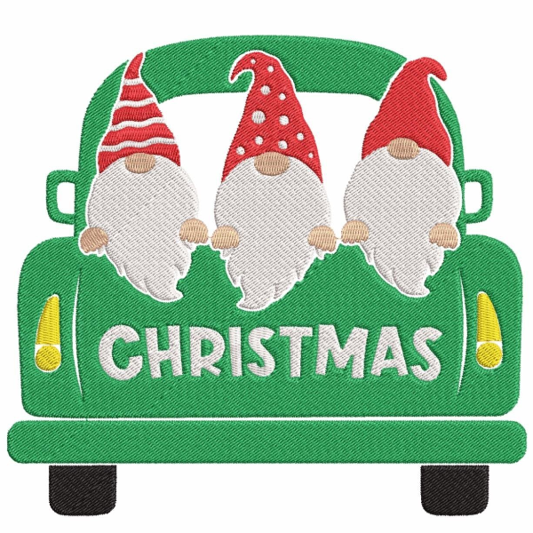 Christmas Gnomes Truck - Get Creative with Santa Claus, Gnom - Inspire Uplift