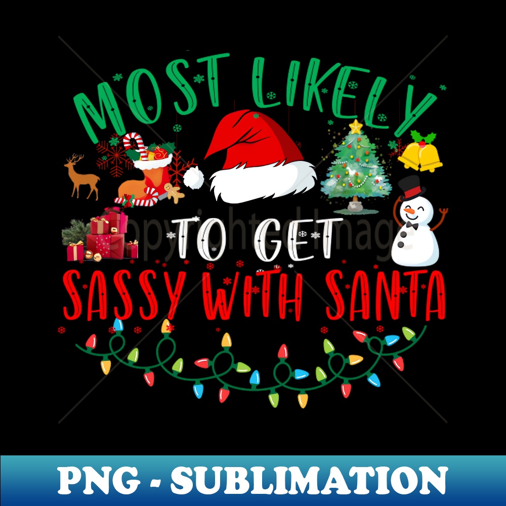 Get Sassy With Santa Funny Christmas GIfts - Elegant Sublima | Inspire ...