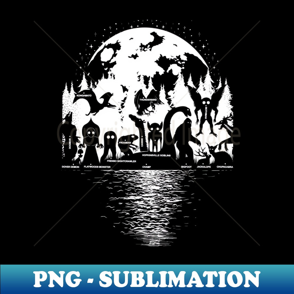 Cryptid Creatures - Instant PNG Sublimation Download - Defyi - Inspire ...