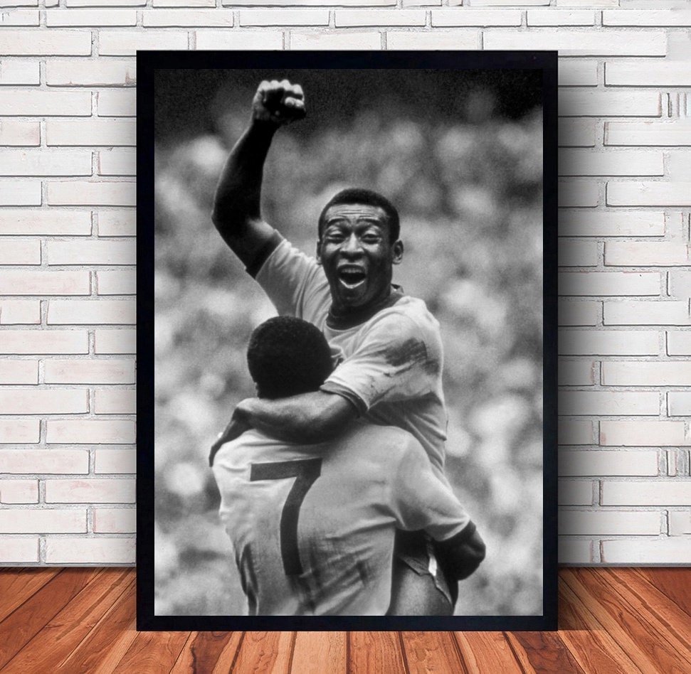 Brazil Soccer Pele Poster,King Soccer, Football Star Poster - Inspire ...