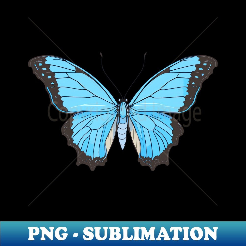 Drawing morpho Butterfly - Modern Sublimation PNG File - Enh | Inspire ...