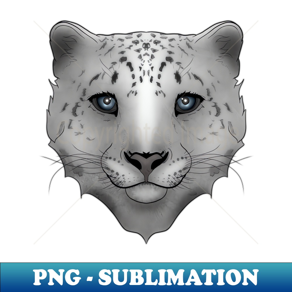Snow Leopard - PNG Transparent Sublimation Design - Perfect | Inspire ...