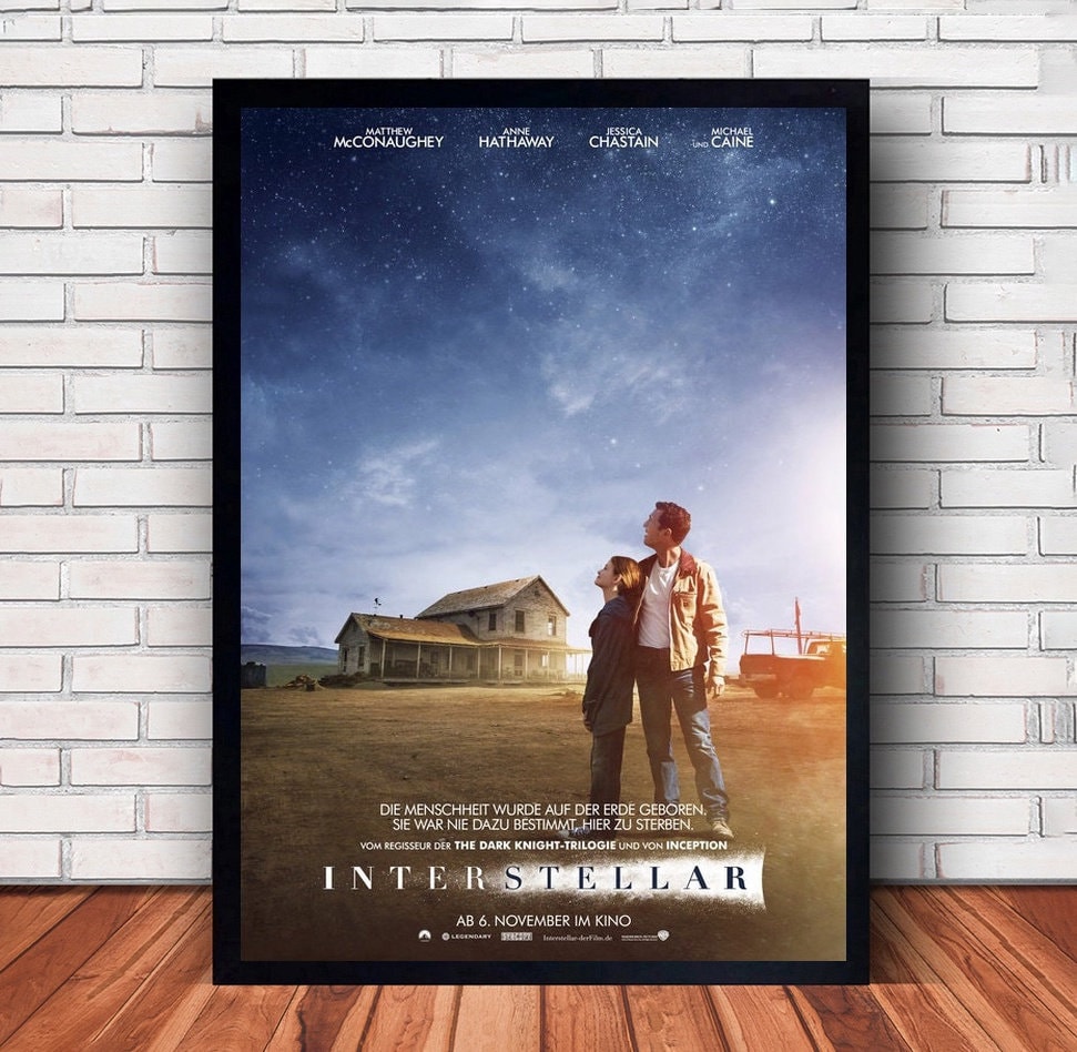 Interstellar Movie Poster Canvas Wall Art Family Decor, Home | Inspire ...