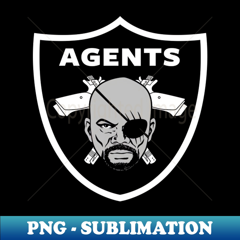 Agents Sports Logo Parody Superhero Nick Samuel Jackson Fury | Inspire ...