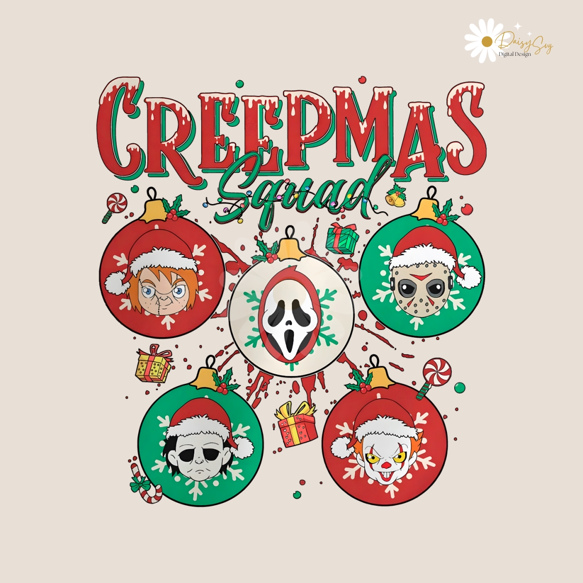 Horror Characters Creepmas Squad PNG Download File - Inspire Uplift