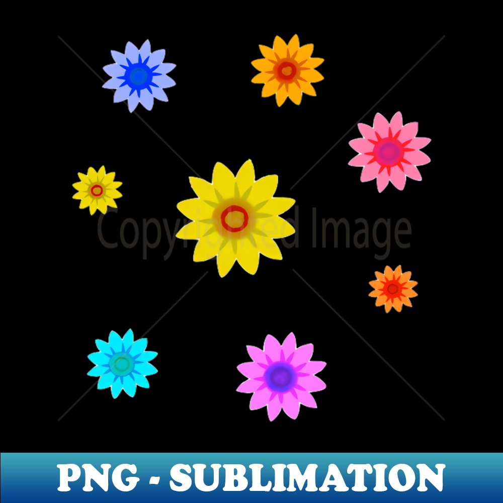 Colorpop Flowers spirograph firework floral style - PNG Tran - Inspire ...