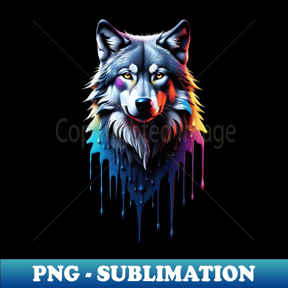 Wolf drip art - Professional Sublimation Digital Download - - Inspire ...