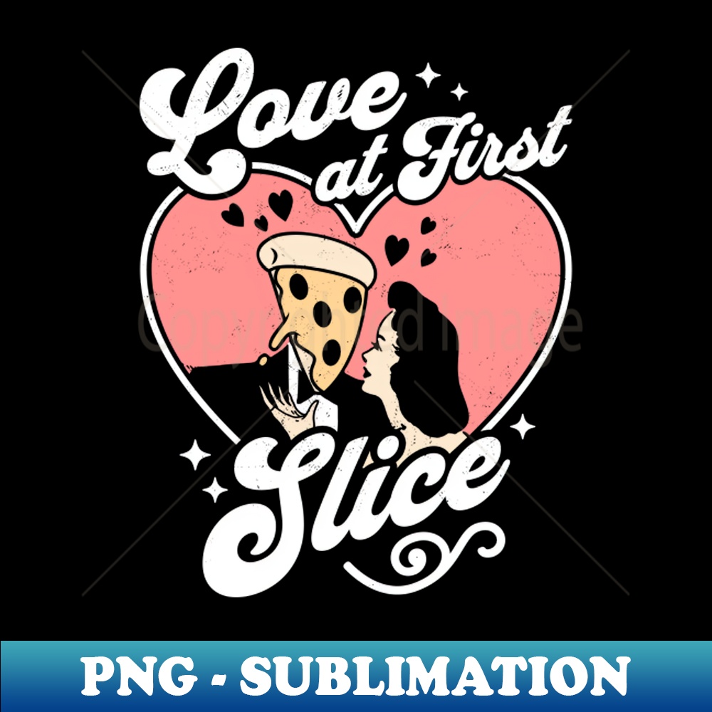 Love at First Slice - Pizza Lover - Funny Valentines Day - I | Inspire ...