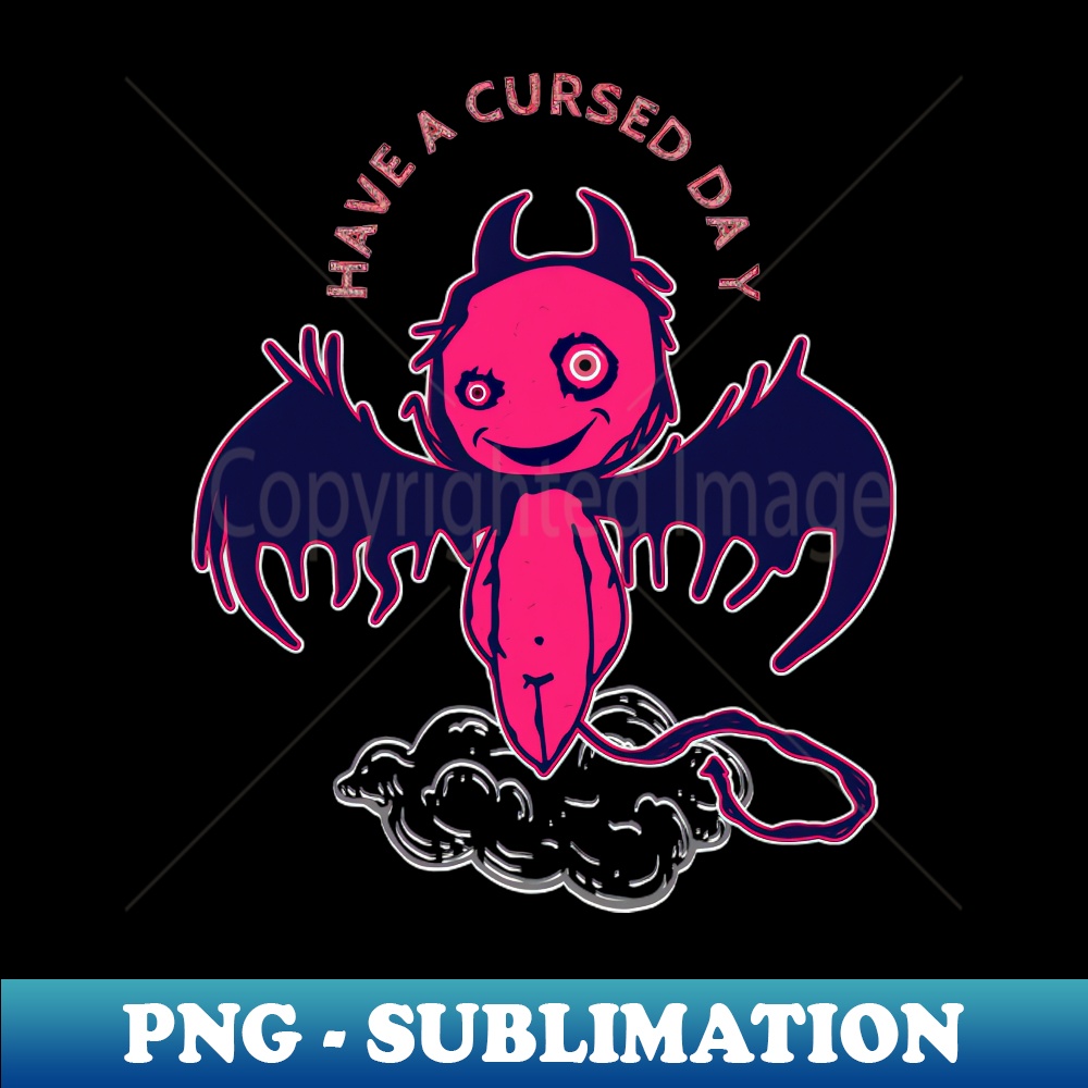 Have a CURSED Day - Winged Devil - Creative Sublimation PNG | Inspire ...