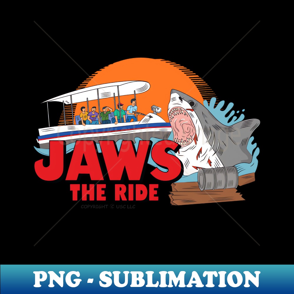 Jaws The Ride - Artistic Sublimation Digital File - Vibrant | Inspire ...