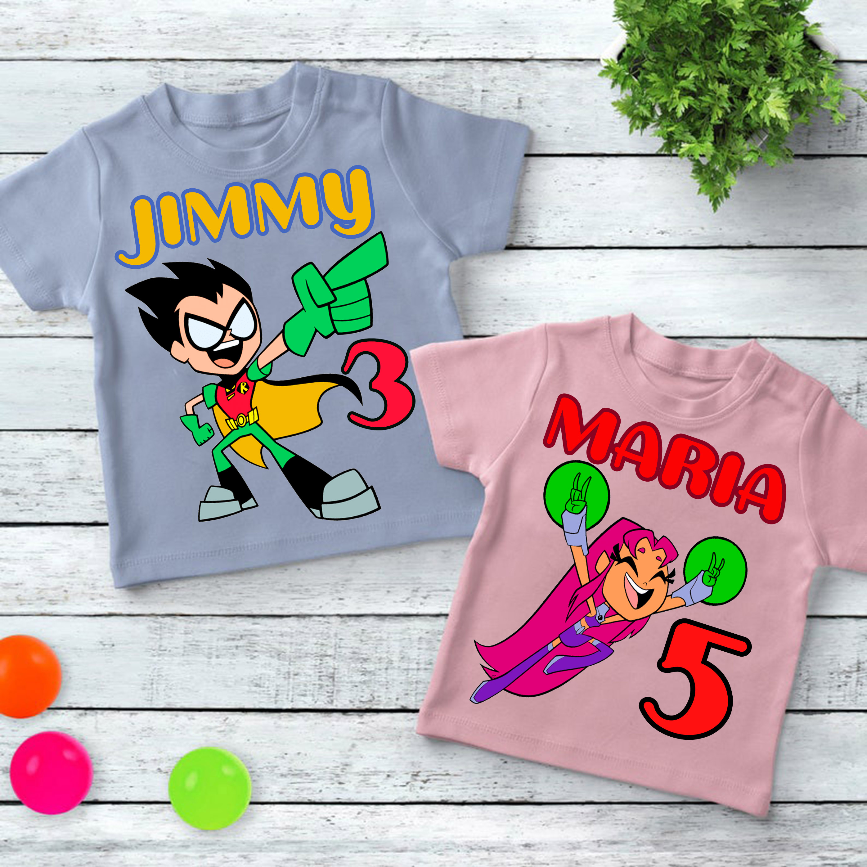 Teen Titans Go Personalized teen titans go characters Birthd | Inspire ...