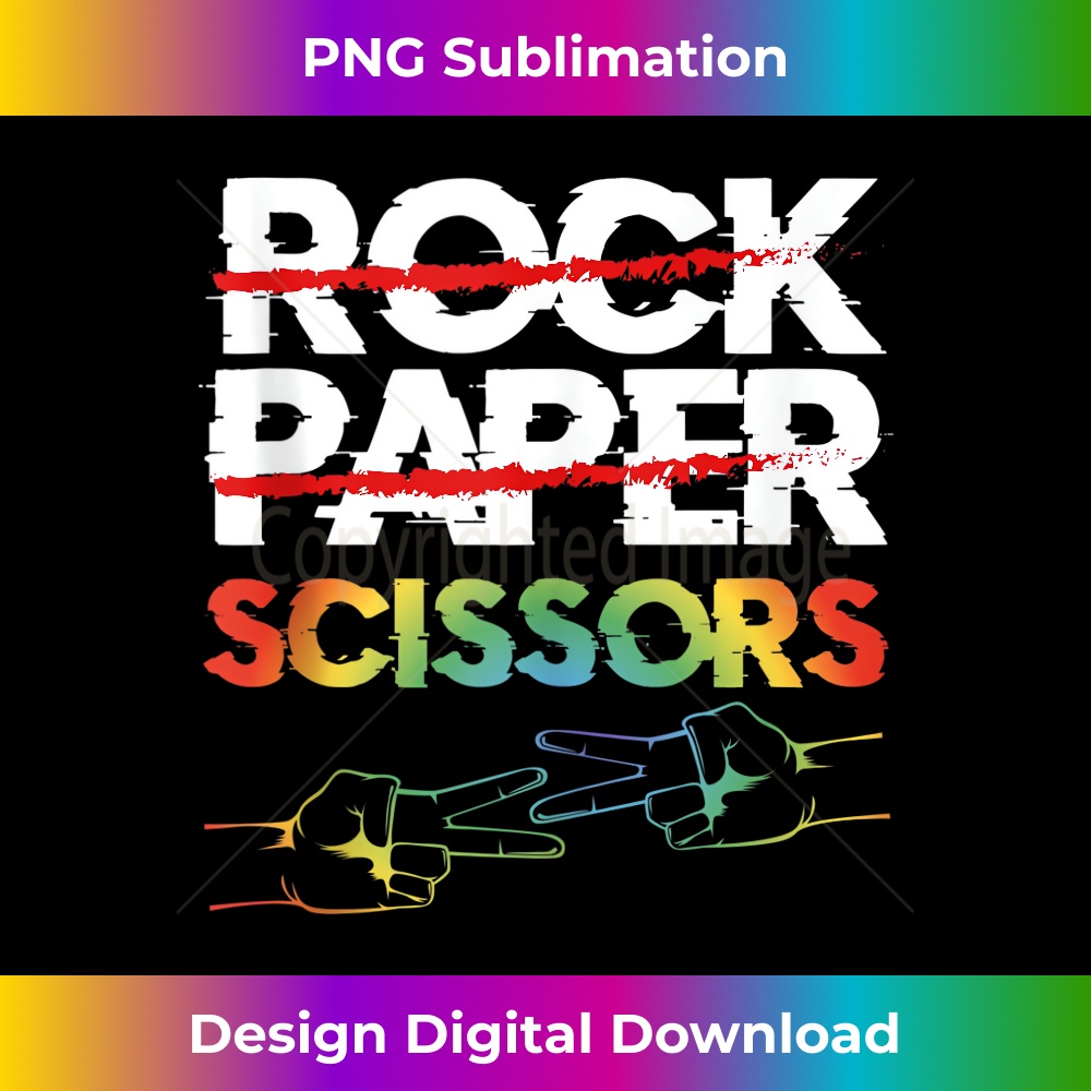 Rock Paper Scissors Lesbian Couple LGBTQ Pride Month Gift Ta - Inspire ...