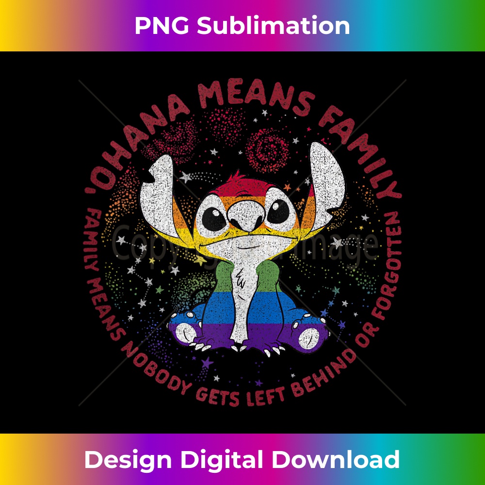 Disney Lilo & Stich Ohana Pride Circle Tank To - Sleek Subli | Inspire ...