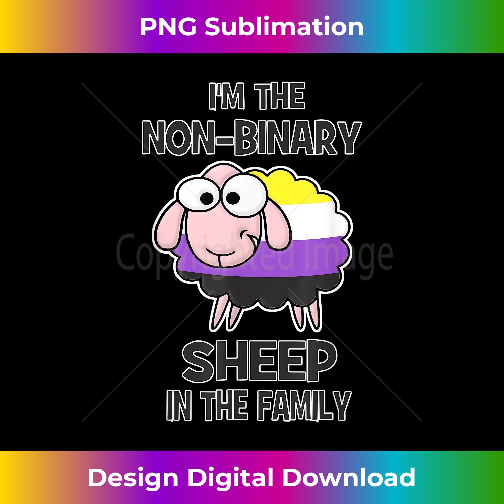 Non-Binary Sheep Funny Nonbinary Non Binary Pride - Chic Sub | Inspire Uplift
