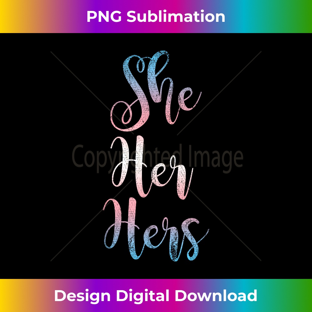 She Her Hers Pronouns Trans Pride Flag Queer Transgender - C - Inspire ...