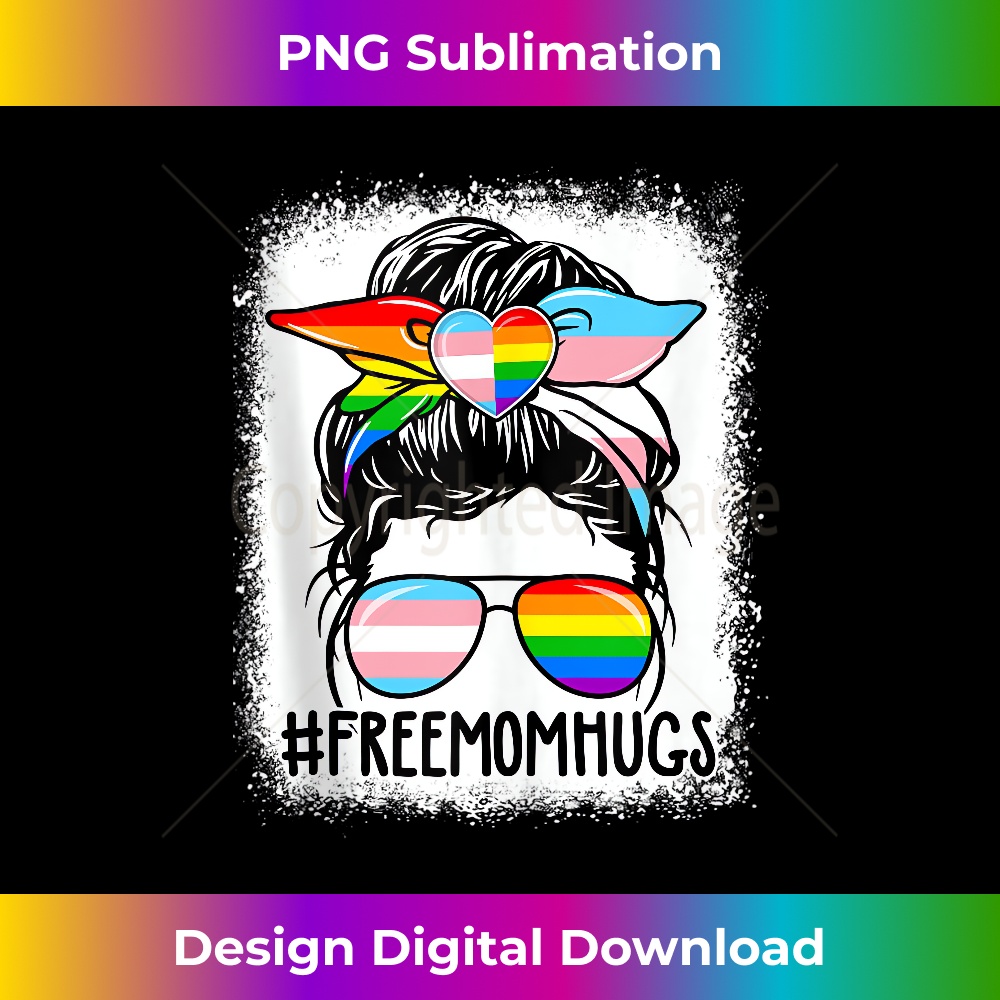 Trans Free Hug Moms Messy Bun Transgender Rainbow LGBT Pride | Inspire ...