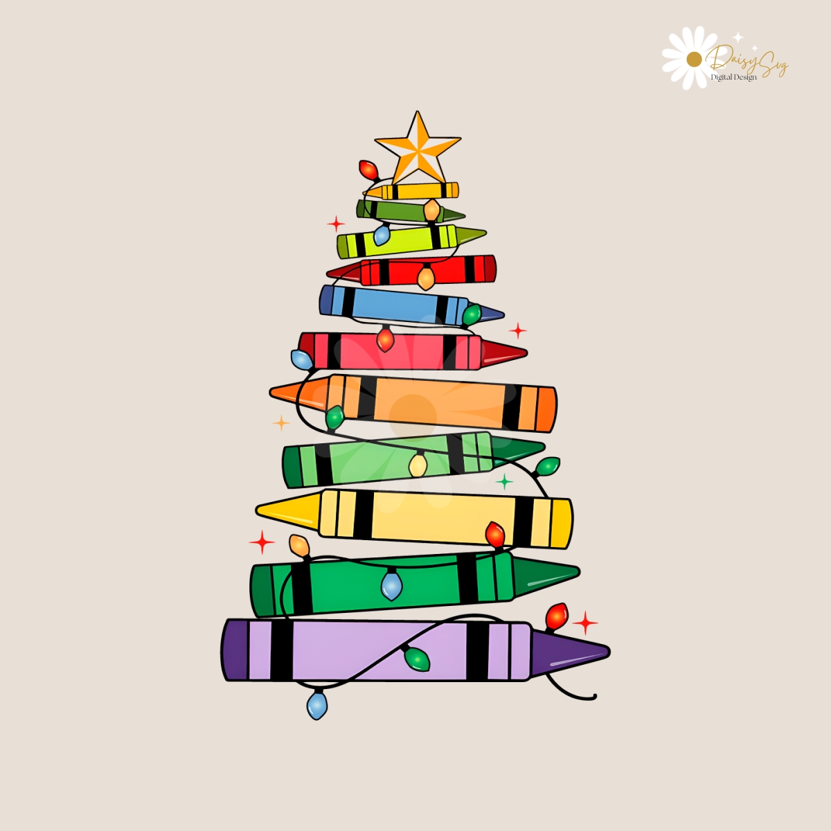 Christmas Teacher Crayon Christmas Tree PNG Download Files | Inspire Uplift