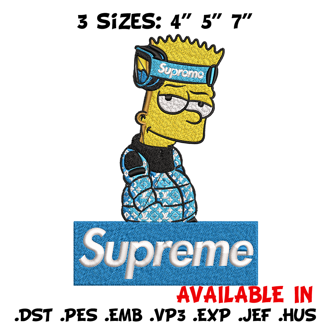 Simpson Supreme Embroidery design, Simpson Supreme Embroider | Inspire ...