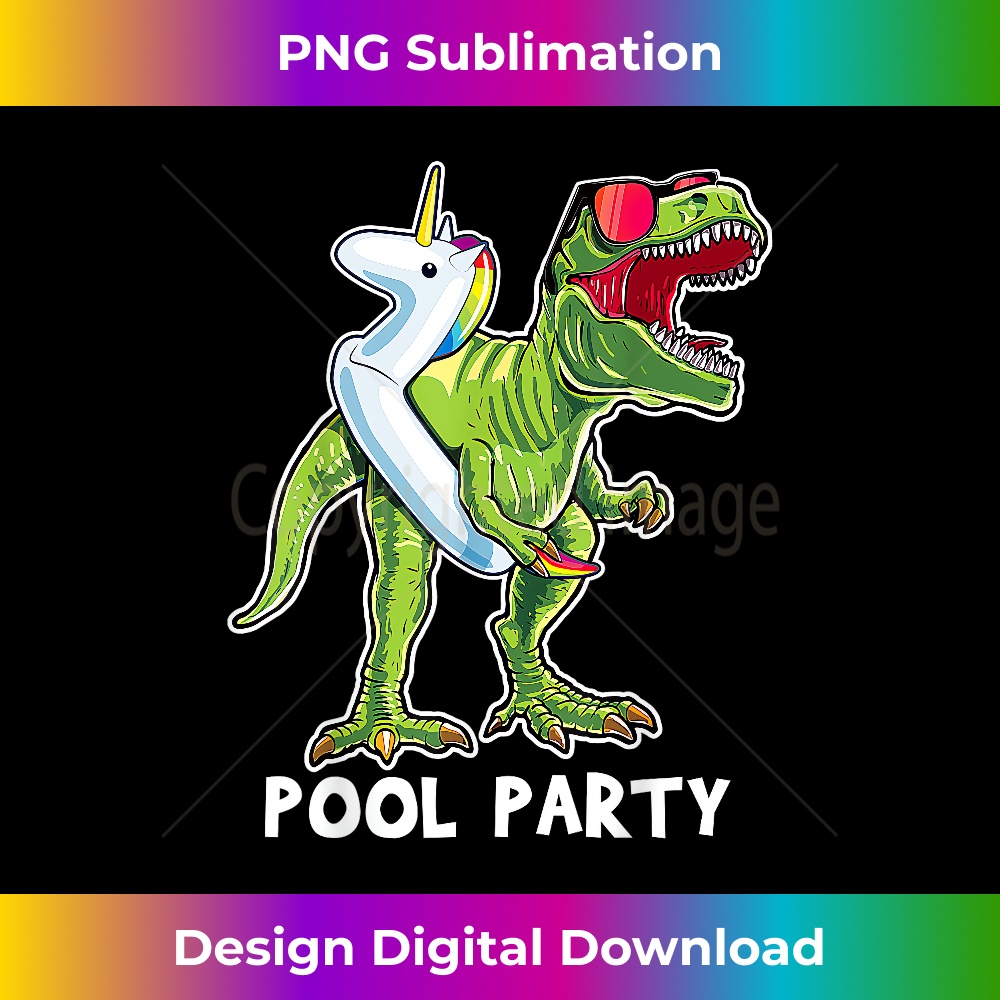 Pool Party T Rex Dinosaur Unicorn Float T Rex Gift - Chic Su | Inspire ...