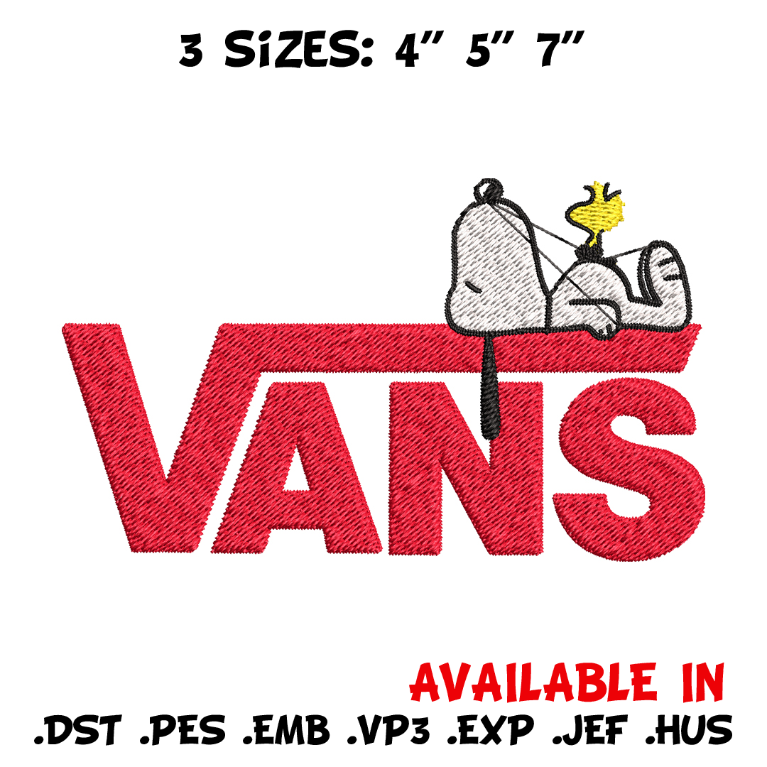 Snoopy Vans Embroidery design, Snoopy Vans Embroidery, carto | Inspire ...