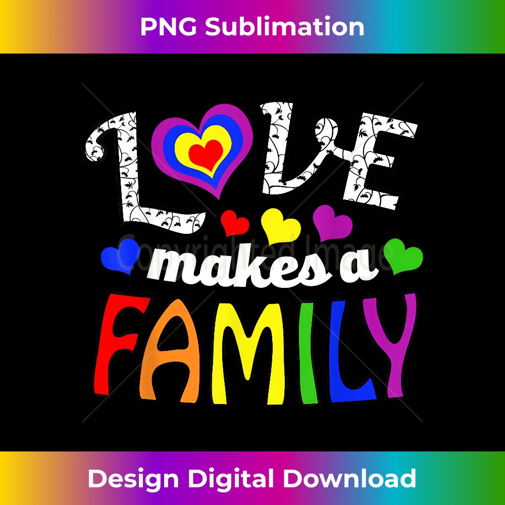 Love Makes a Family LGBTQ Blended Adopt Matching Gay Pride - | Inspire ...