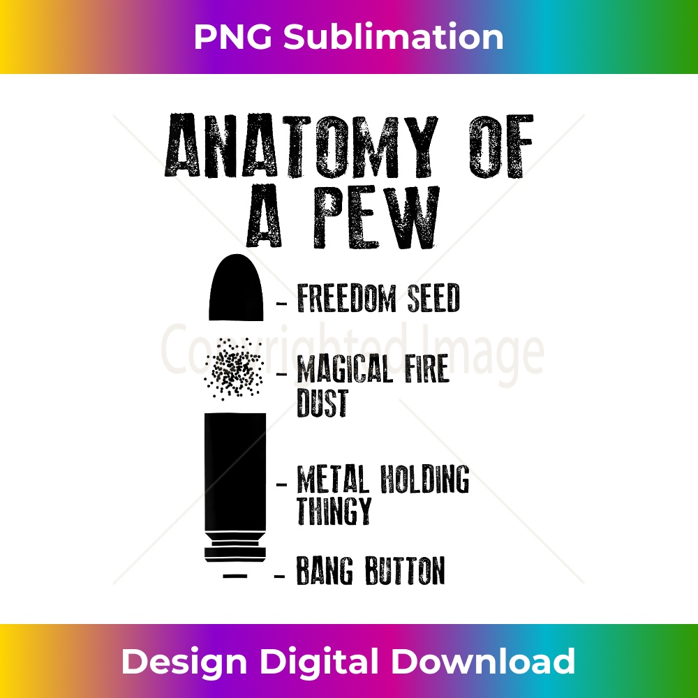 Anatomy Of A Pew Funny Weapon Gun Bullet-Proof Gift - Class - Inspire ...
