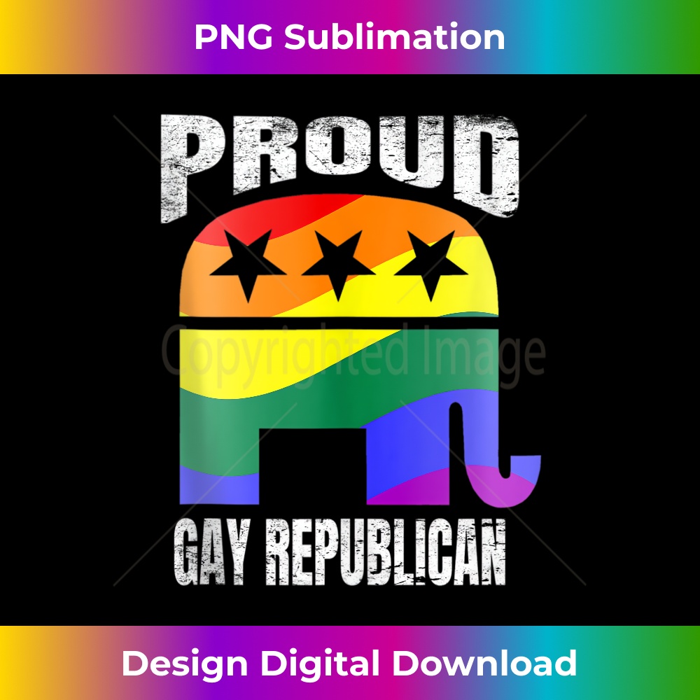 Vote Republican Gay Pride Flag Elephant Vintage T Tank Top - - Inspire ...
