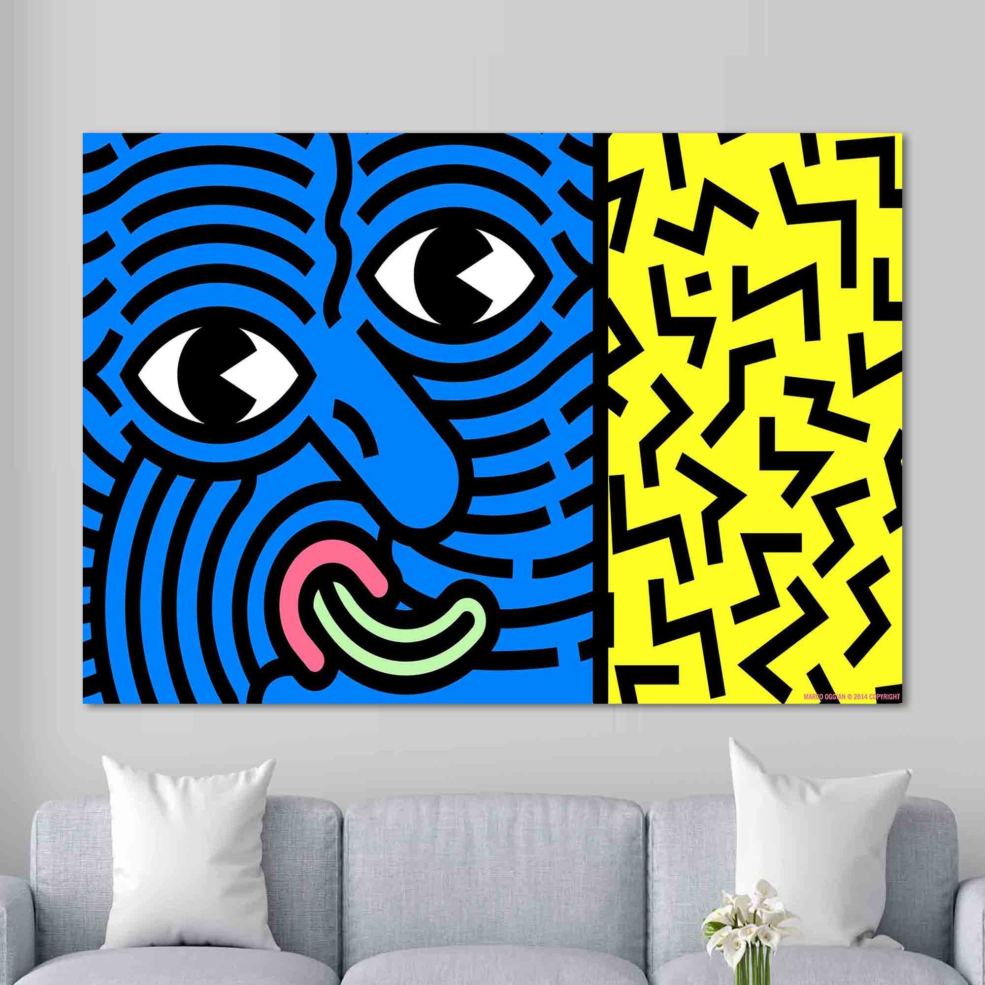 Keith Haring Contemporary Art Canvas Print,Keith Haring Deco - Inspire ...