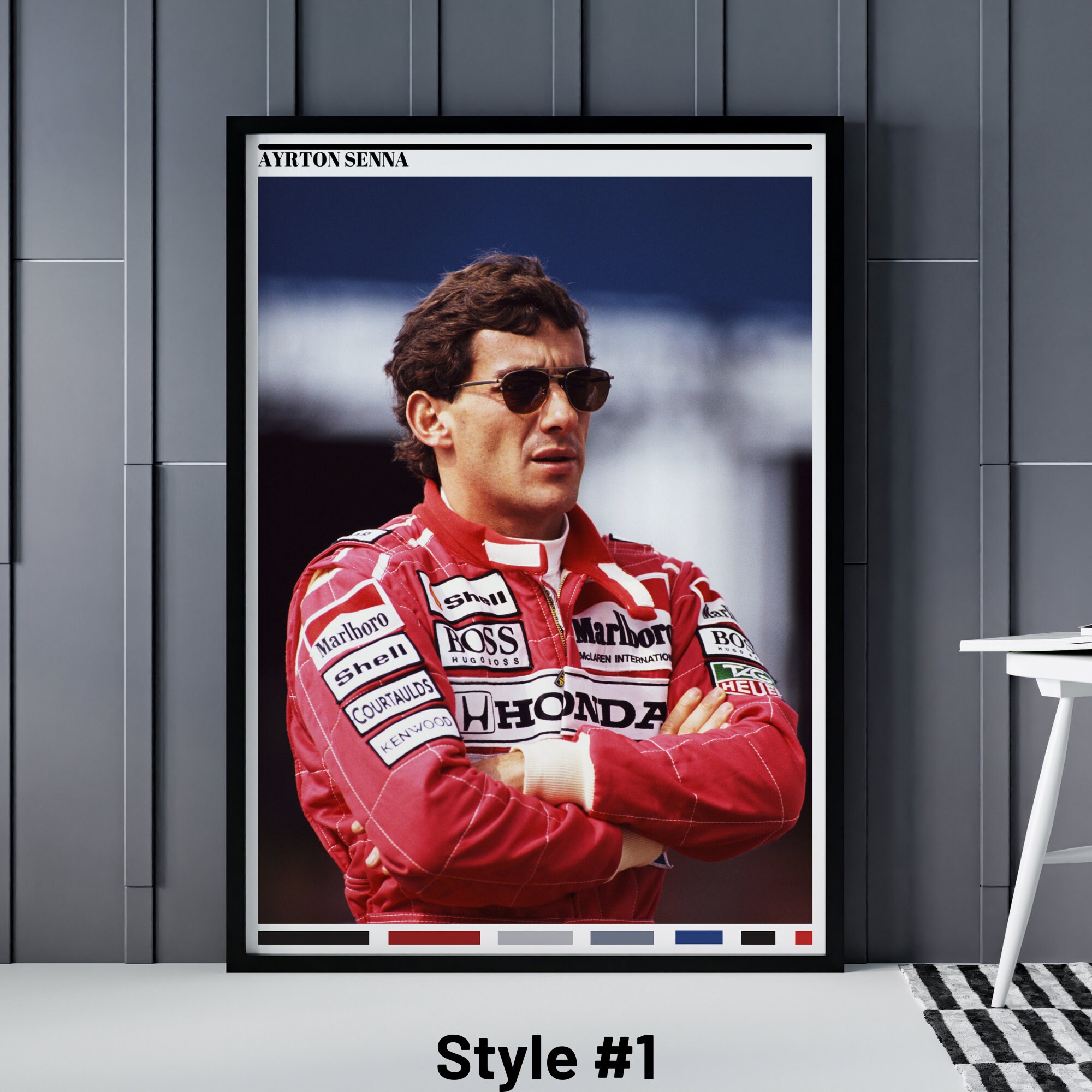 Ayrton Senna Poster, 5 Different Ayrton Senna Posters, Ayrto | Inspire ...