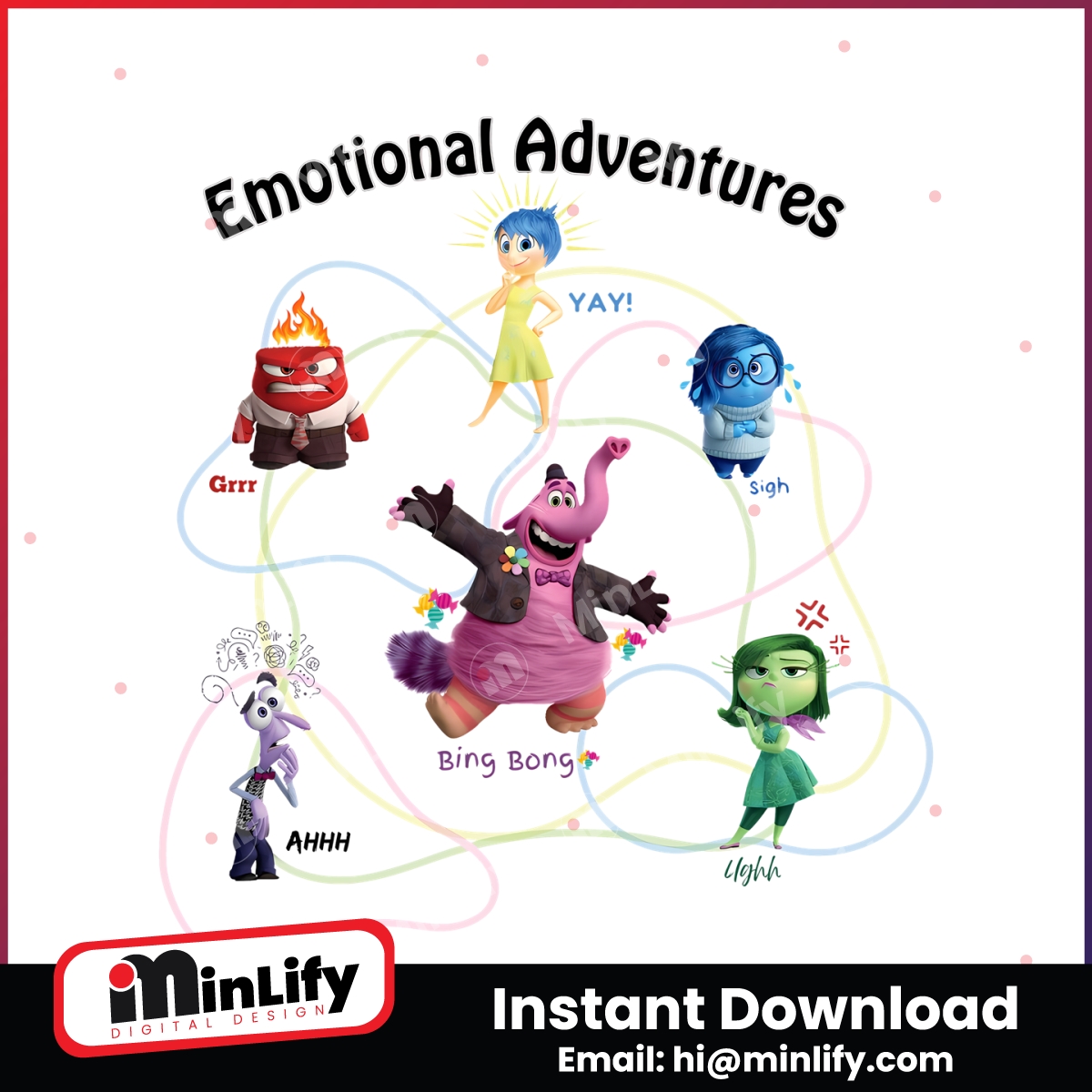 Emotional Adventures Inside Out Characters PNG Download - Inspire Uplift
