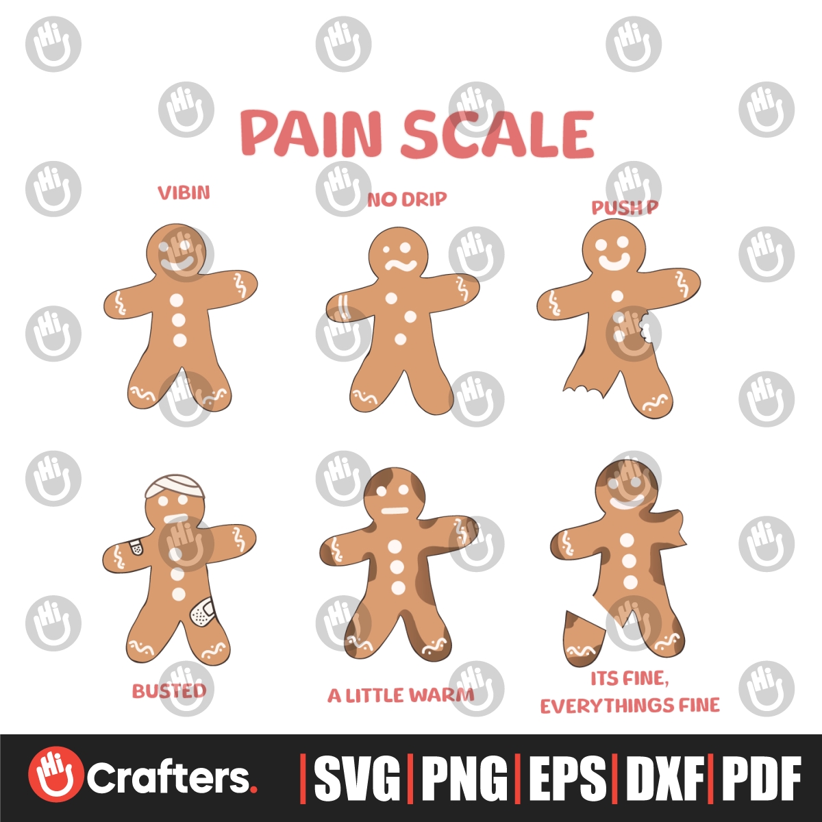 Funny Pain Scale Medical Assistant SVG For Cricut Files - Inspire Uplift