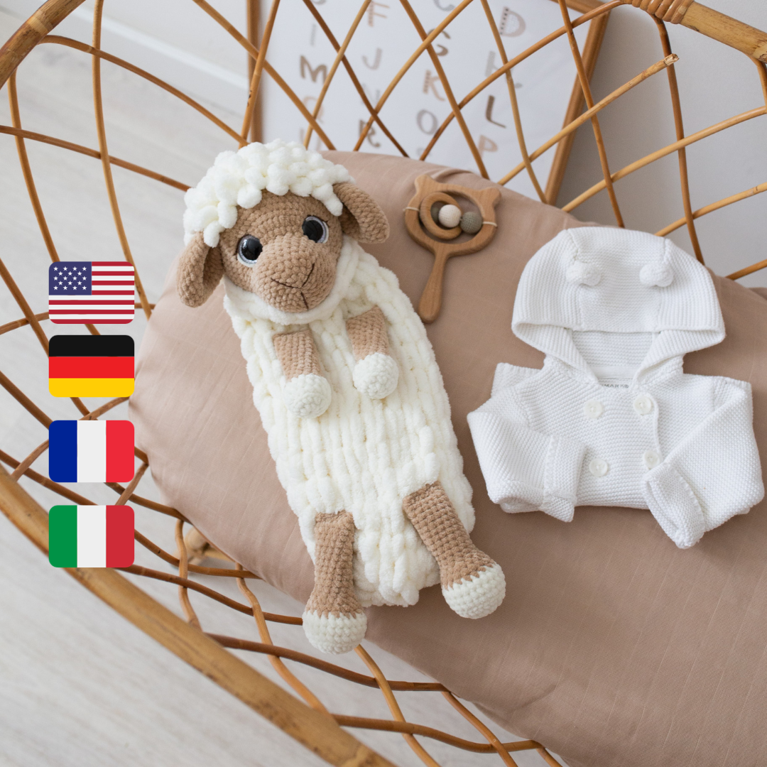 Amigurumi animal sheep pattern, pajama bag crochet pattern, | Inspire ...