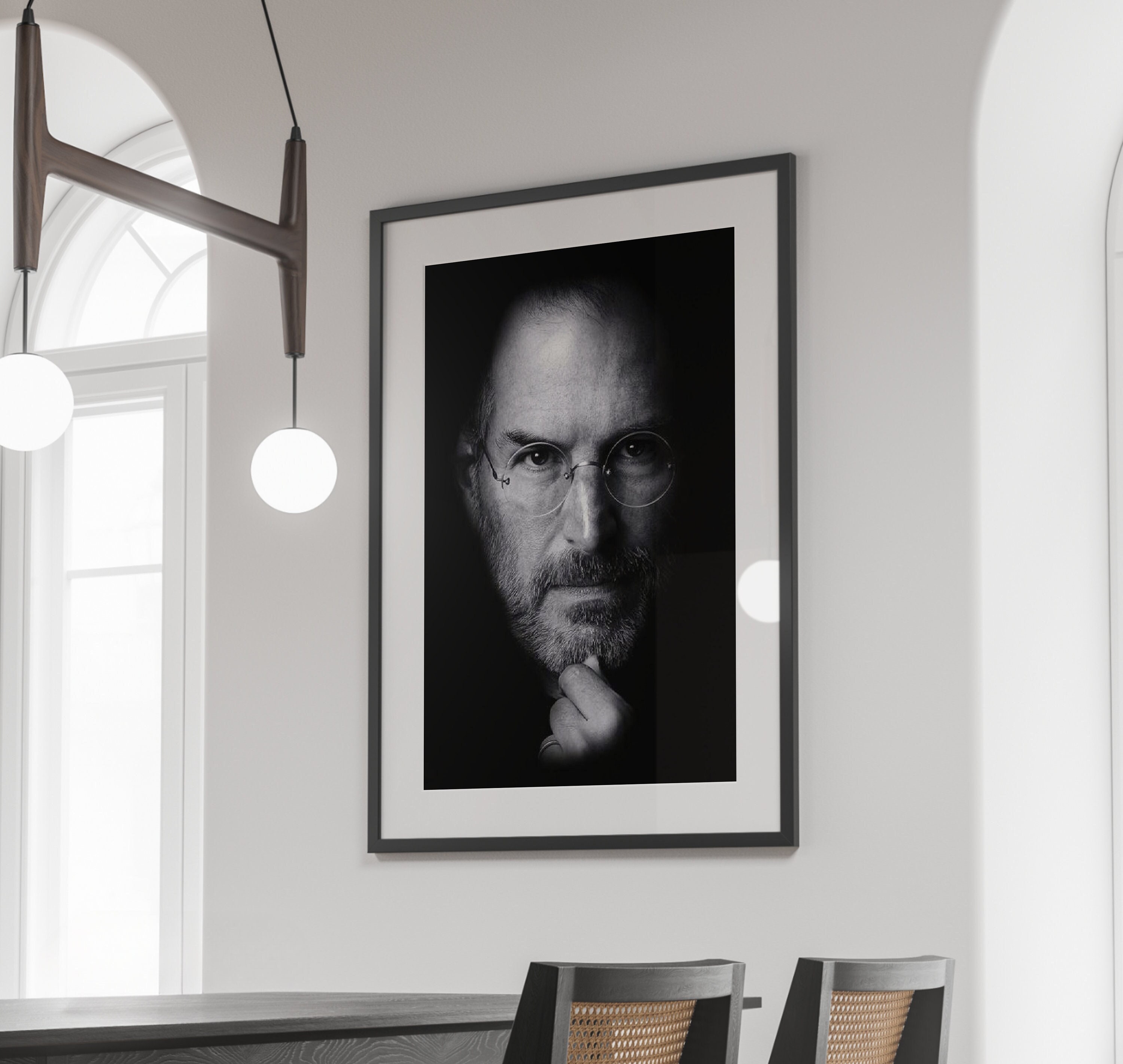 Steve Jobs Poster, Apple Founder Art, Entrepreneur Print, Mo - Inspire ...