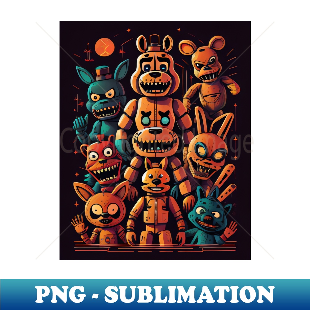 Five Nights At Freddys - PNG Transparent Sublimation Design - Inspire ...