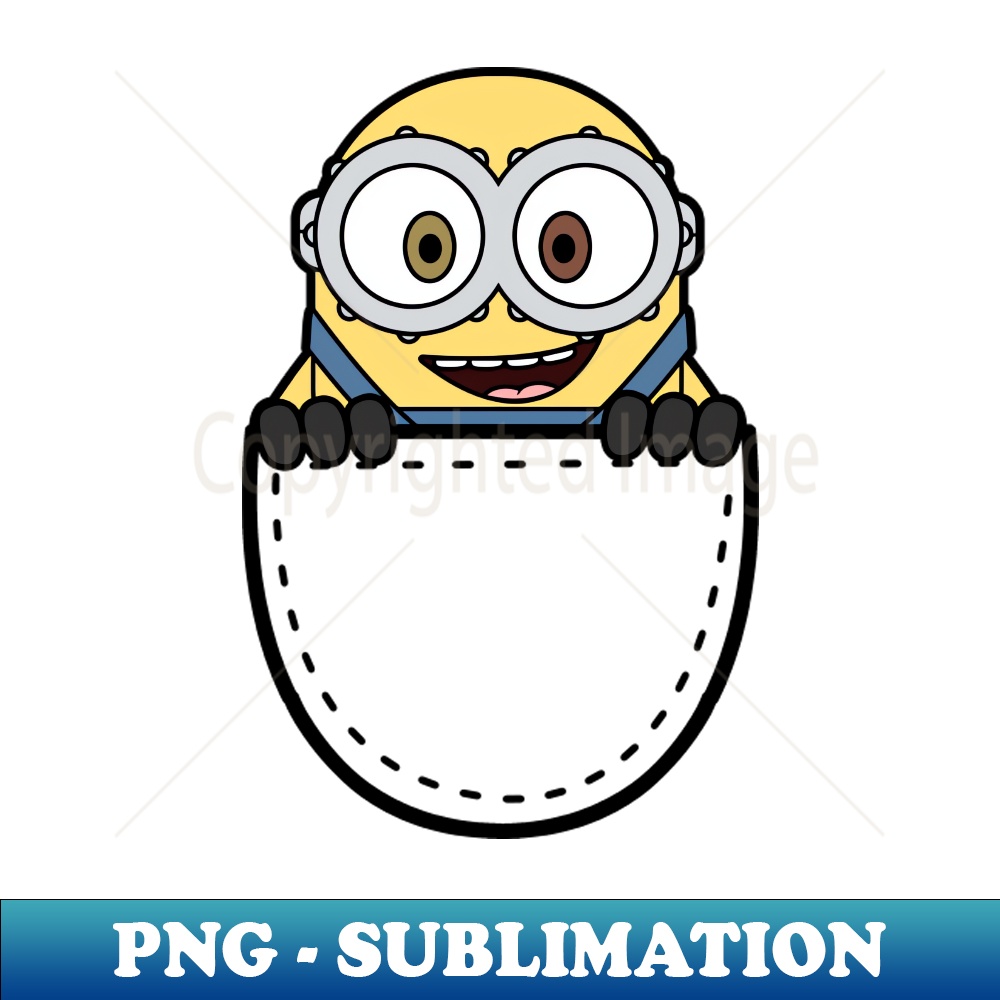 Minions Bob In The Pocket - Premium PNG Sublimation File - U - Inspire ...