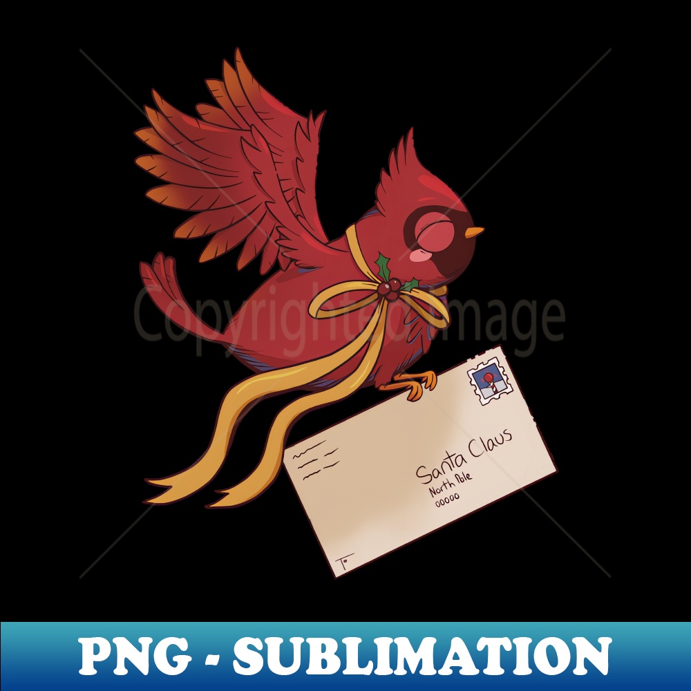 Cardinal Letter to Santa - PNG Transparent Sublimation Desig - Inspire ...