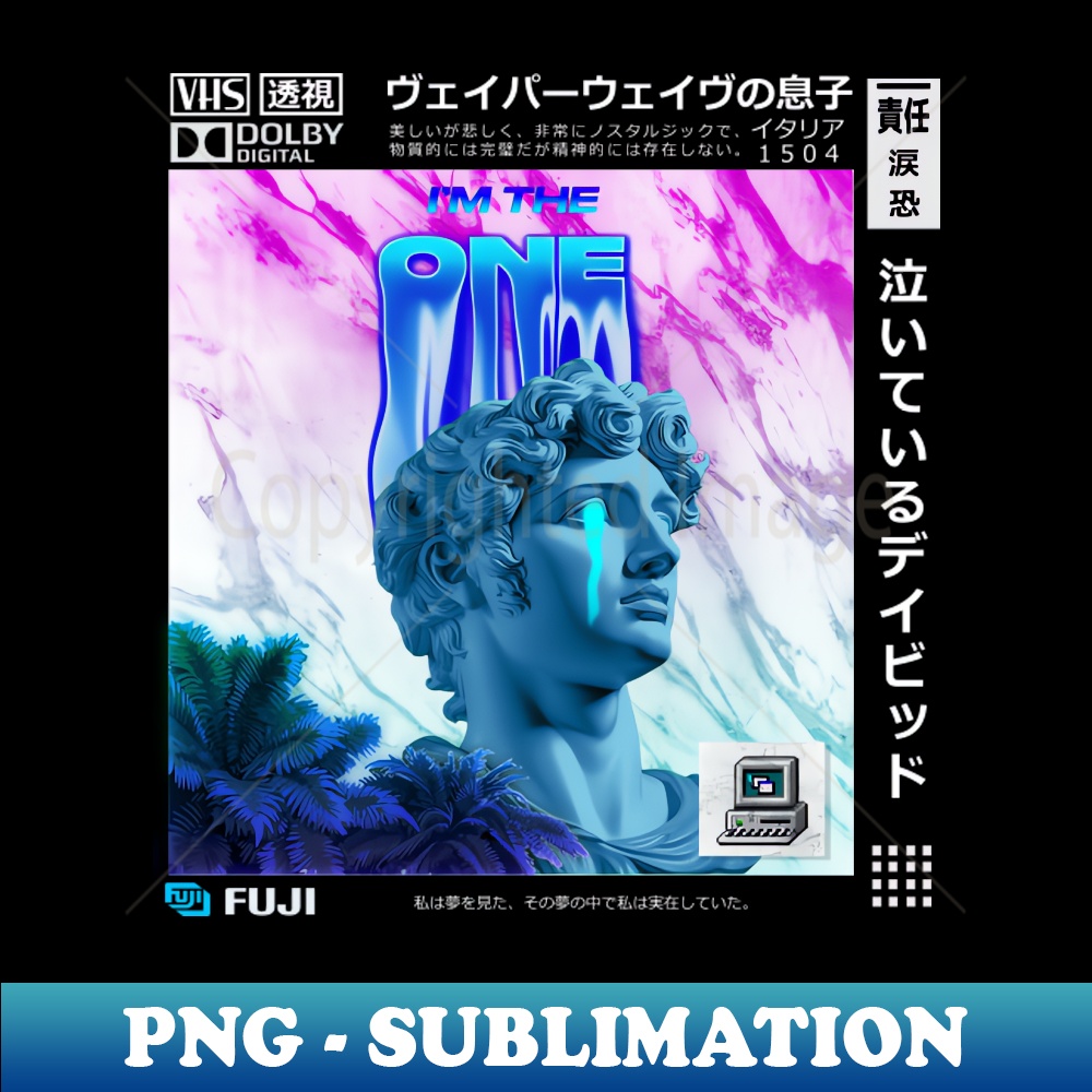 Vaporwave Aesthetic Crying Statue version 2 - PNG Transparen - Inspire ...