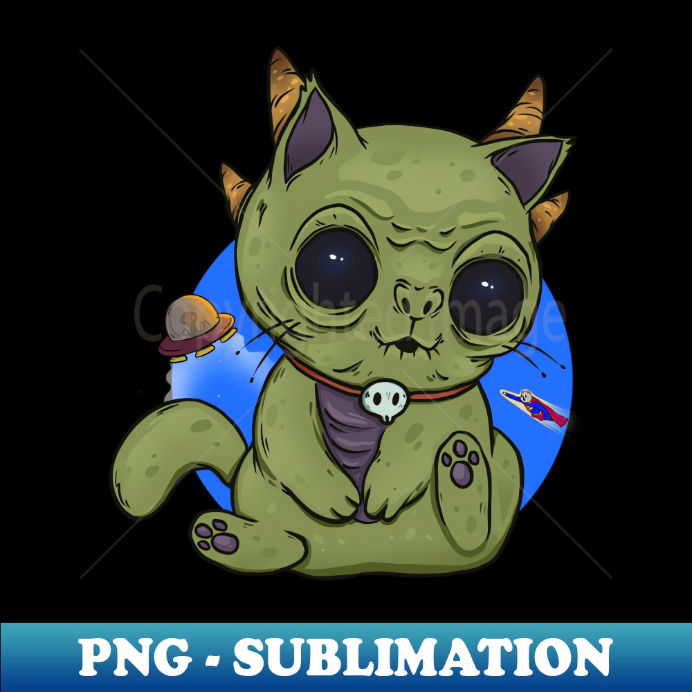 Cat Aliens - PNG Transparent Digital Download File for Subli | Inspire ...