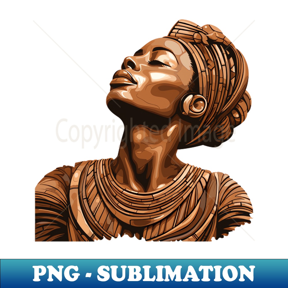 Wooden Carving of a Braided African Woman - Sublimation-Read | Inspire ...