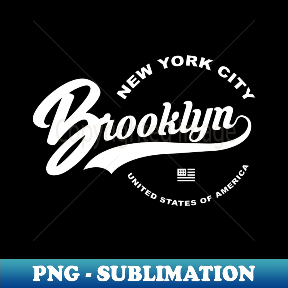 Brooklyn Cursive Design Black - Instant Sublimation Digital | Inspire ...