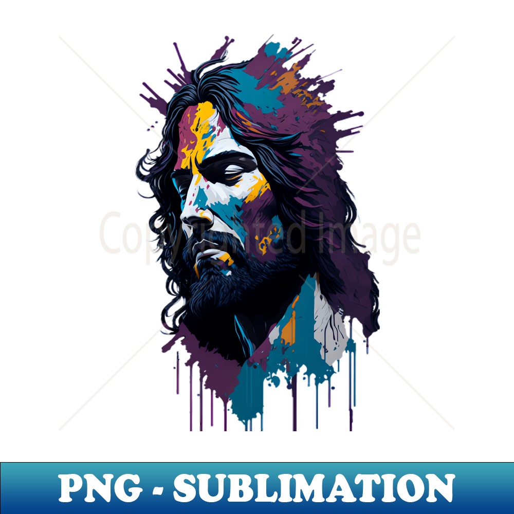 Jesus Christs Splash art - Retro PNG Sublimation Digital Dow | Inspire ...
