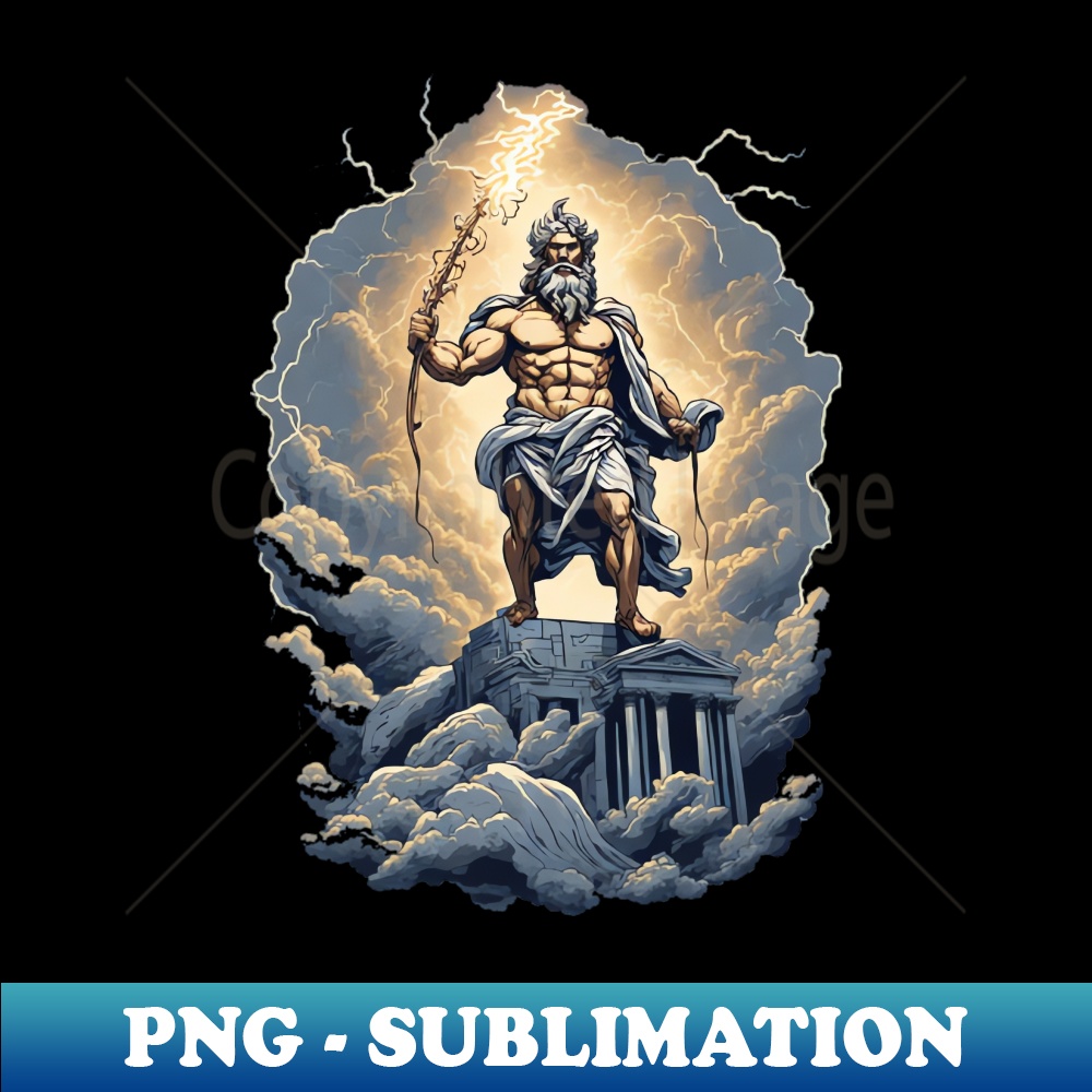 Ancient Greek Zeus throwing lightning bolts from Olympus - R | Inspire ...