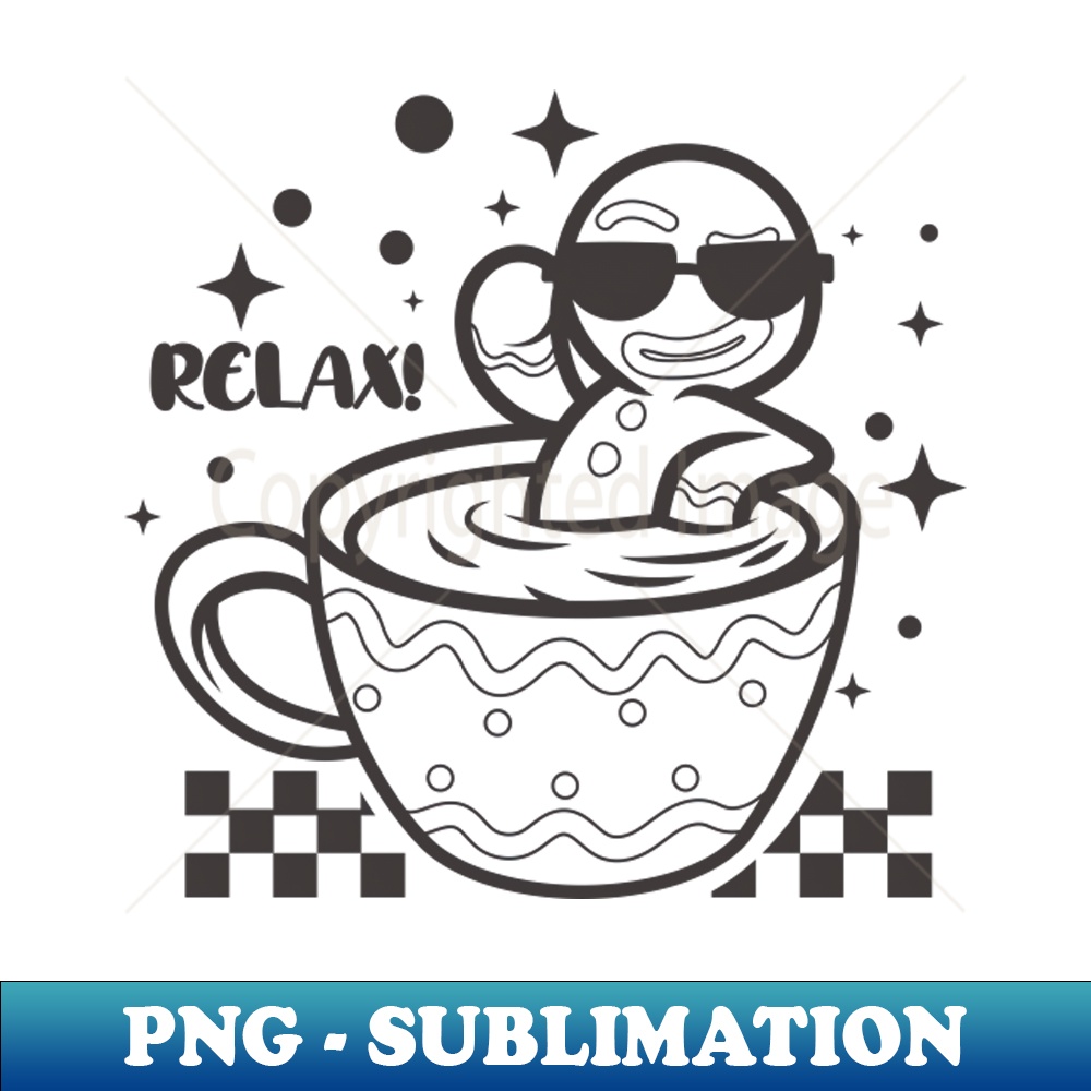 Gingerbread Man Relax - High-Quality PNG Sublimation Downloa | Inspire ...