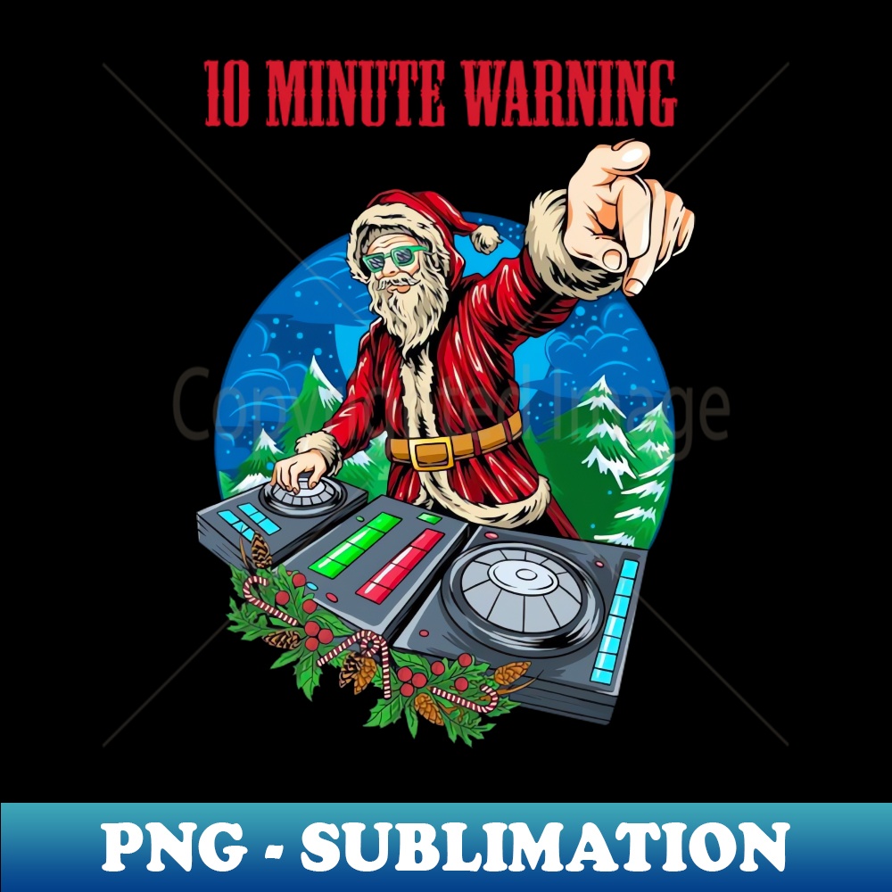 10 MINUTE WARNING BAND - PNG Transparent Sublimation Design | Inspire ...