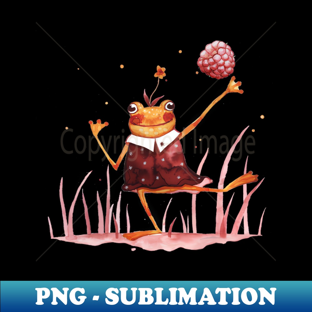 Happy frog with raspberry - Exclusive Sublimation Digital Fi - Inspire ...