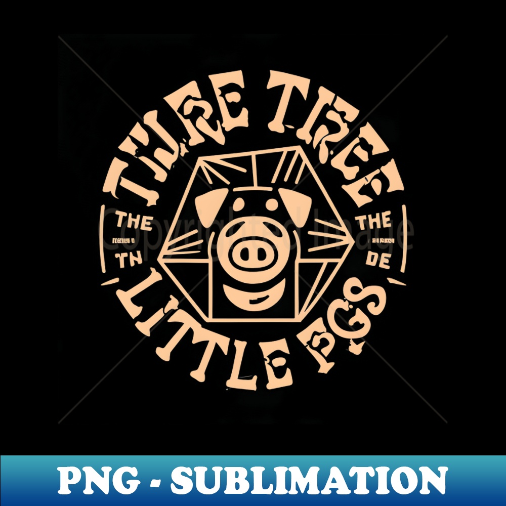 three little pig retro - Signature Sublimation PNG File - St - Inspire ...