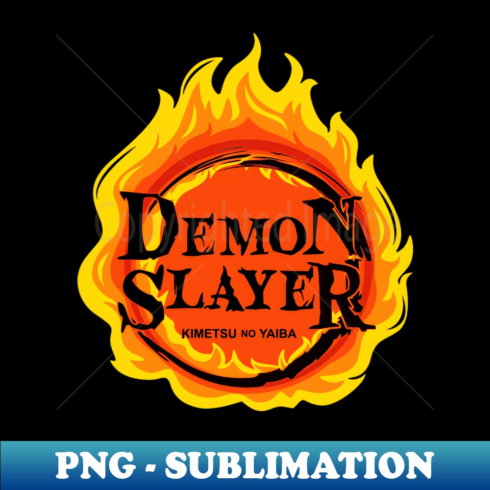 Demon Slayer Flame Logo - PNG Transparent Sublimation Design | Inspire ...