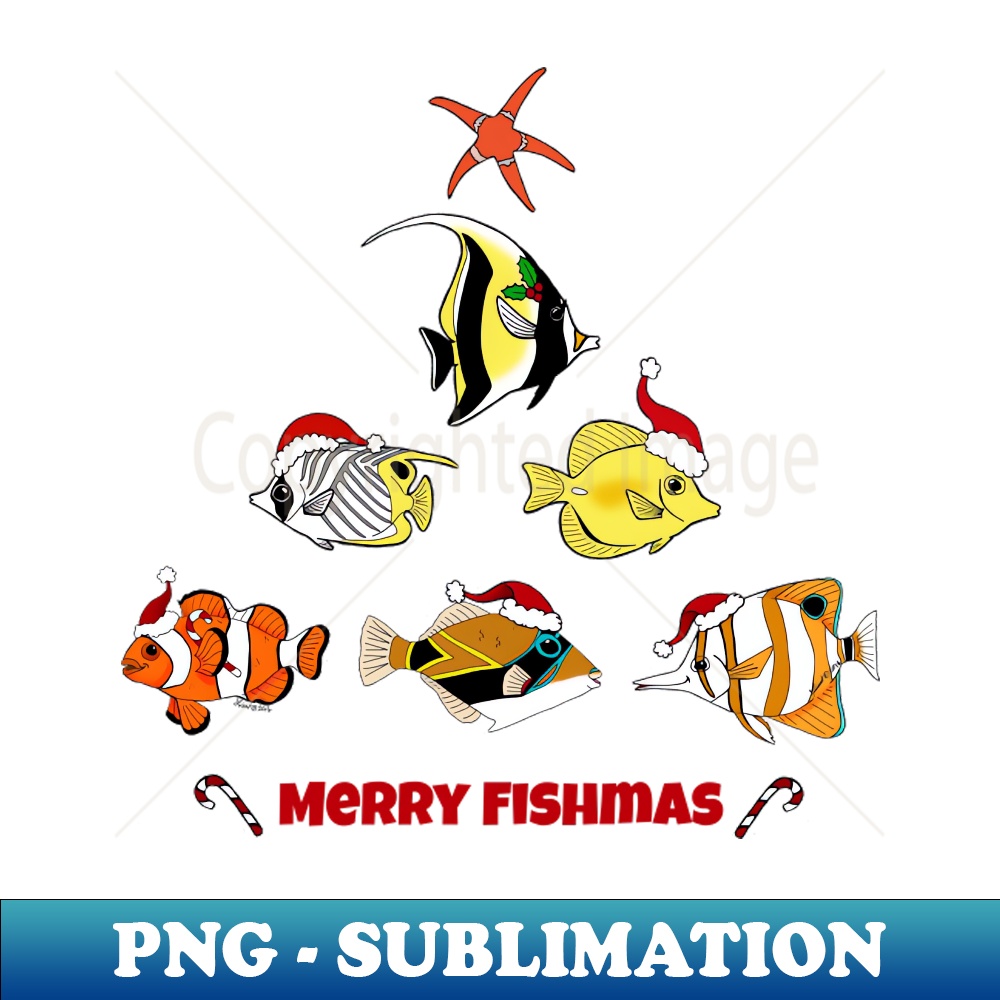 Fishmas Tree - PNG Transparent Digital Download File for Sub - Inspire ...