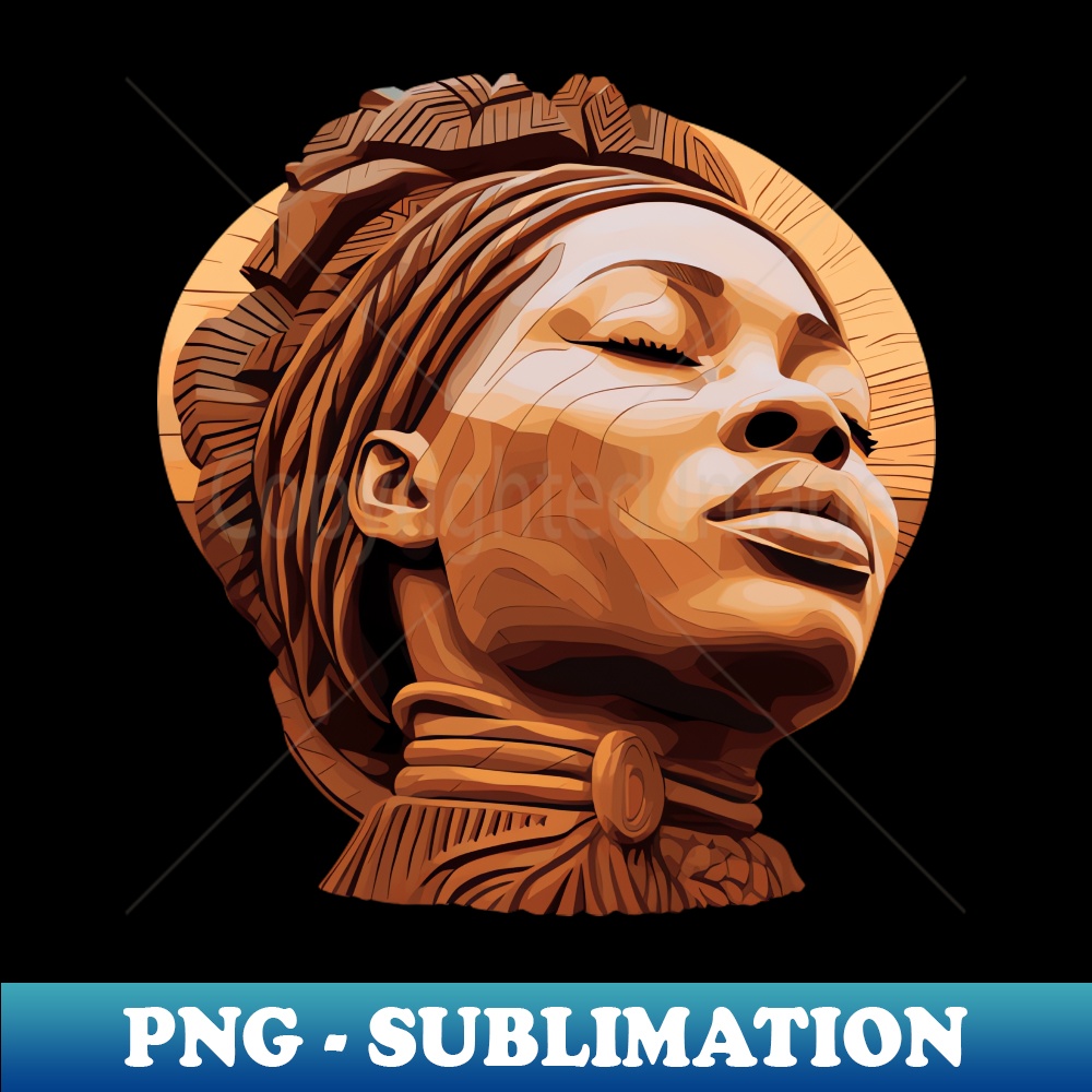Wooden Carving of a Braided African Woman - High-Resolution | Inspire ...