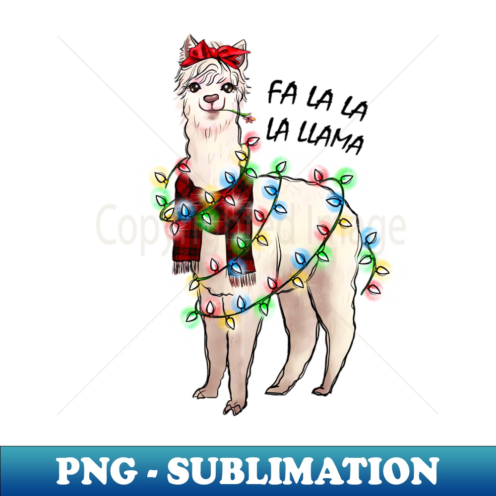 Fa la la la llama - High-Quality PNG Sublimation Download - | Inspire ...